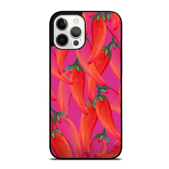 Accessories | Chili Pattern Pink Bg Iphone Case | Poshmark